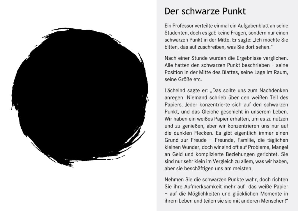 Der schwarze Punkt Nr. 4 - 10er Set - der hospiz verlag